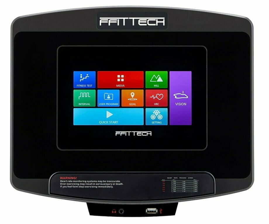 FFiTTech PRO R100S-TV profi edzőtermi háttámlás teremkerékpár TFT kijelzővel